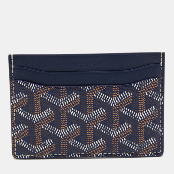 Goyard | Bags | Goyard Navy Blue Ine Coated Canvas And Leather Saint ...